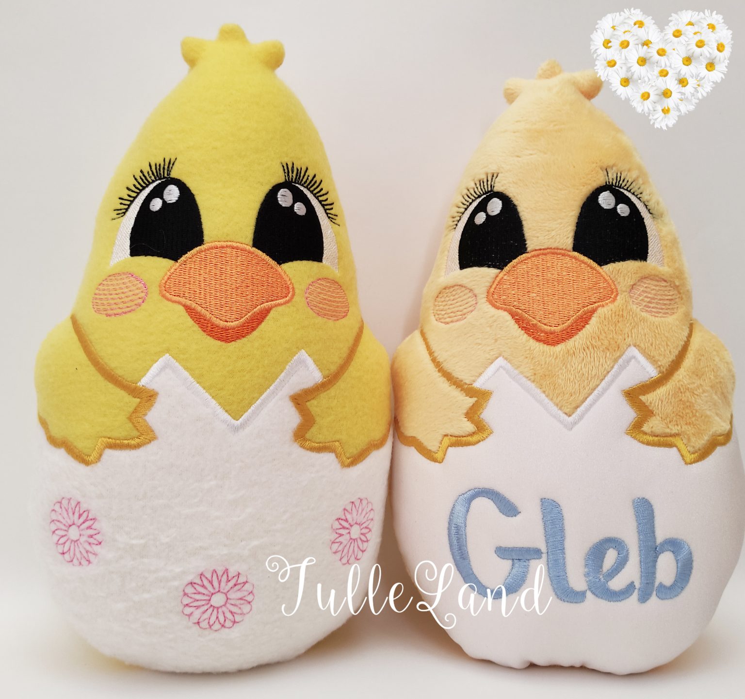 Easter Chicken Stuffie ITH Pattern Machine embroidery design