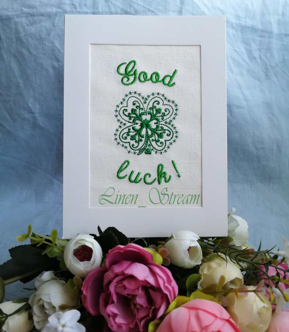 Clover Card 5 machine embroidery designs St Patricks Day