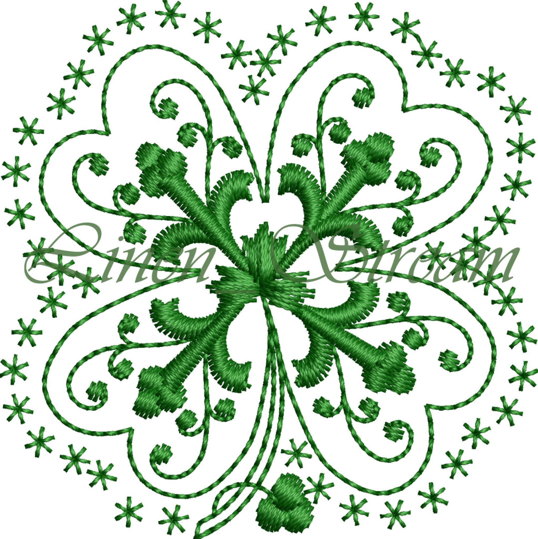 Clover Card 5 machine embroidery designs St Patricks Day