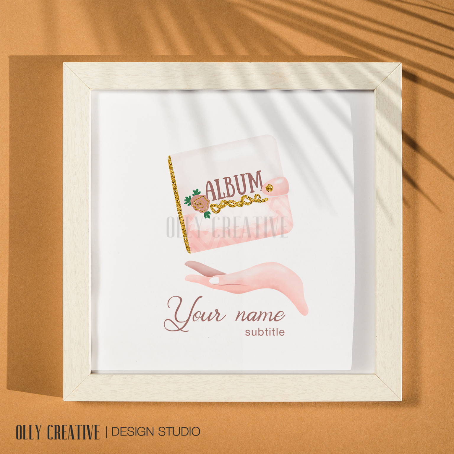 Unique Scrapbook Album Logo Design, watercolor logo scrap artist