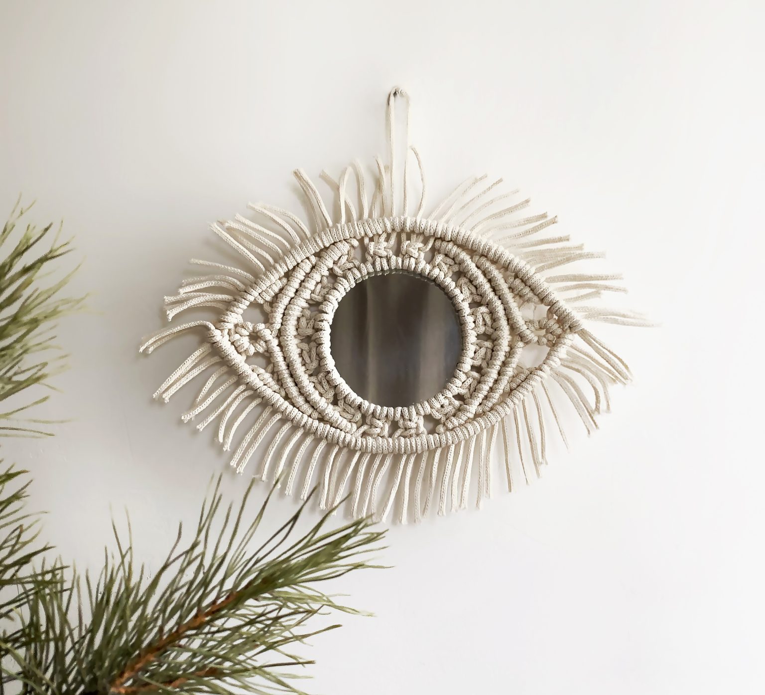 Macrame Pattern Pdf, EYE Macrame Mirror - Tutorial for beginners / Boho ...