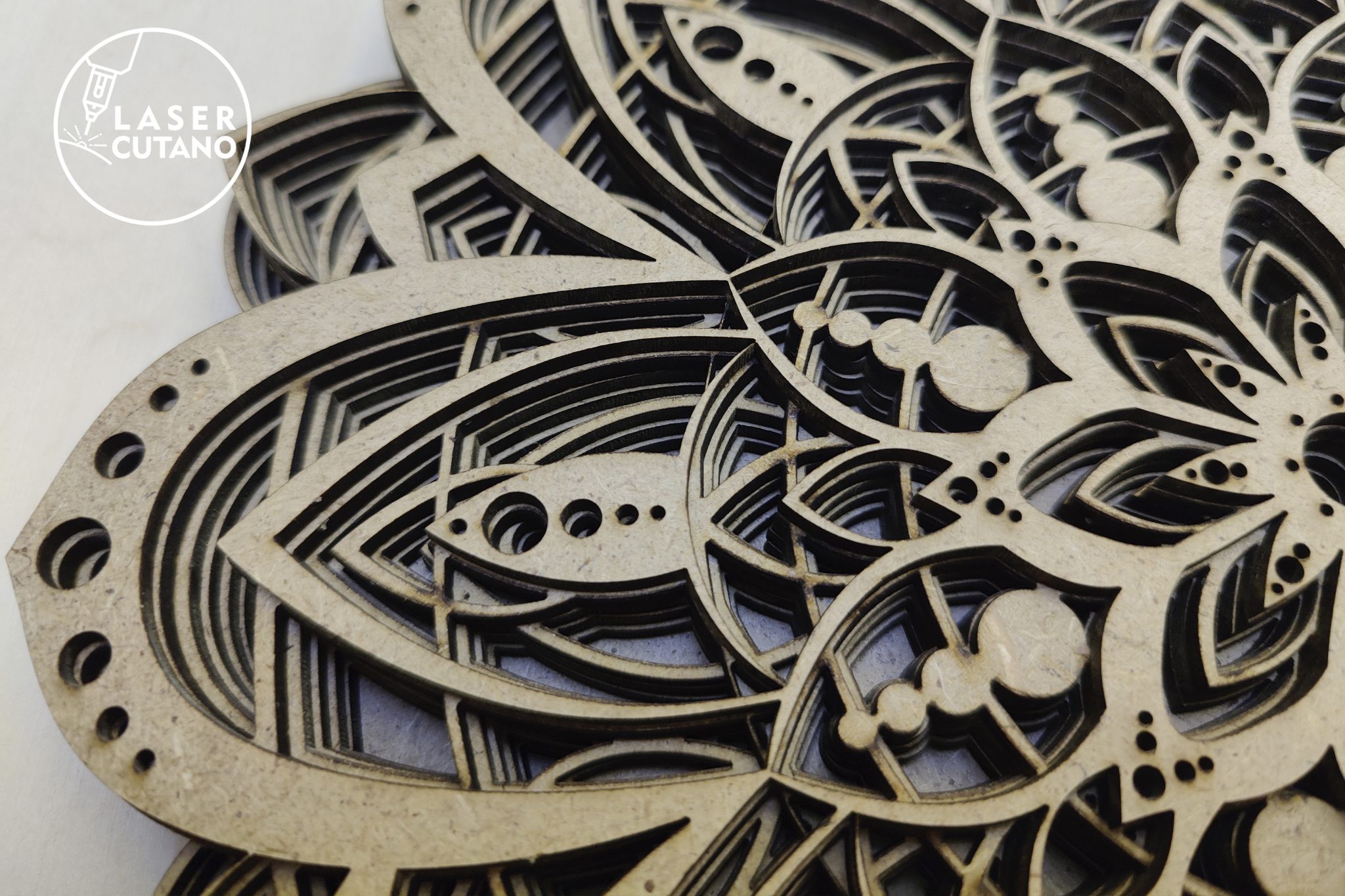 Multilayer Laser Cut Files MANDALA - Crealandia
