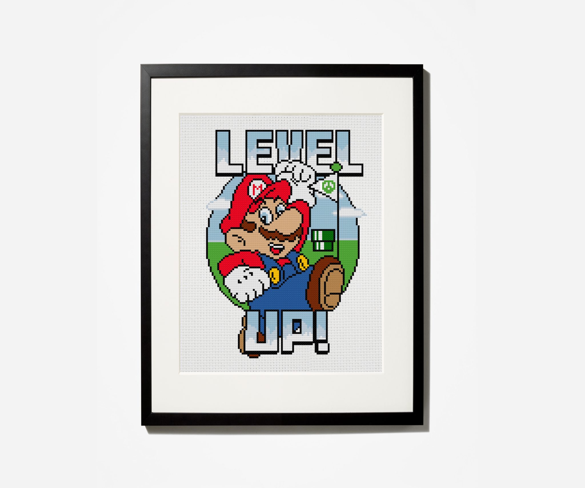 Mario cross stitch. Super Mario cross stitch pattern PDF.