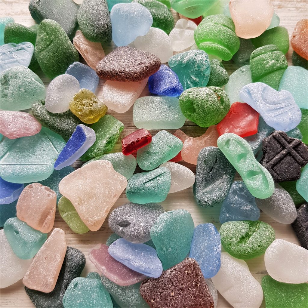 Mix colors sea glass Rare colors sea glass - Crealandia