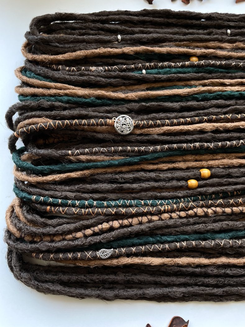 De dreads forest style, boho dreadlocks extensions