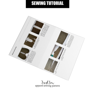 Mens joggers sewing pattern step-by-step sewing instruction