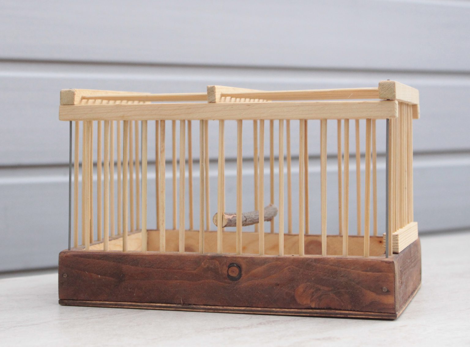 Miniature Wooden Bird Cage Carry Exhibition Cage cool 1 bird