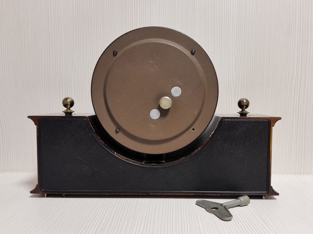 Soviet Vintage Desk Clock Vesna. Antique Mechanical clock