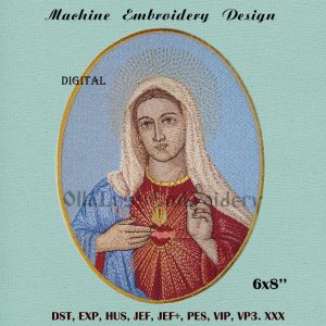 Divine Mercy embroidery design