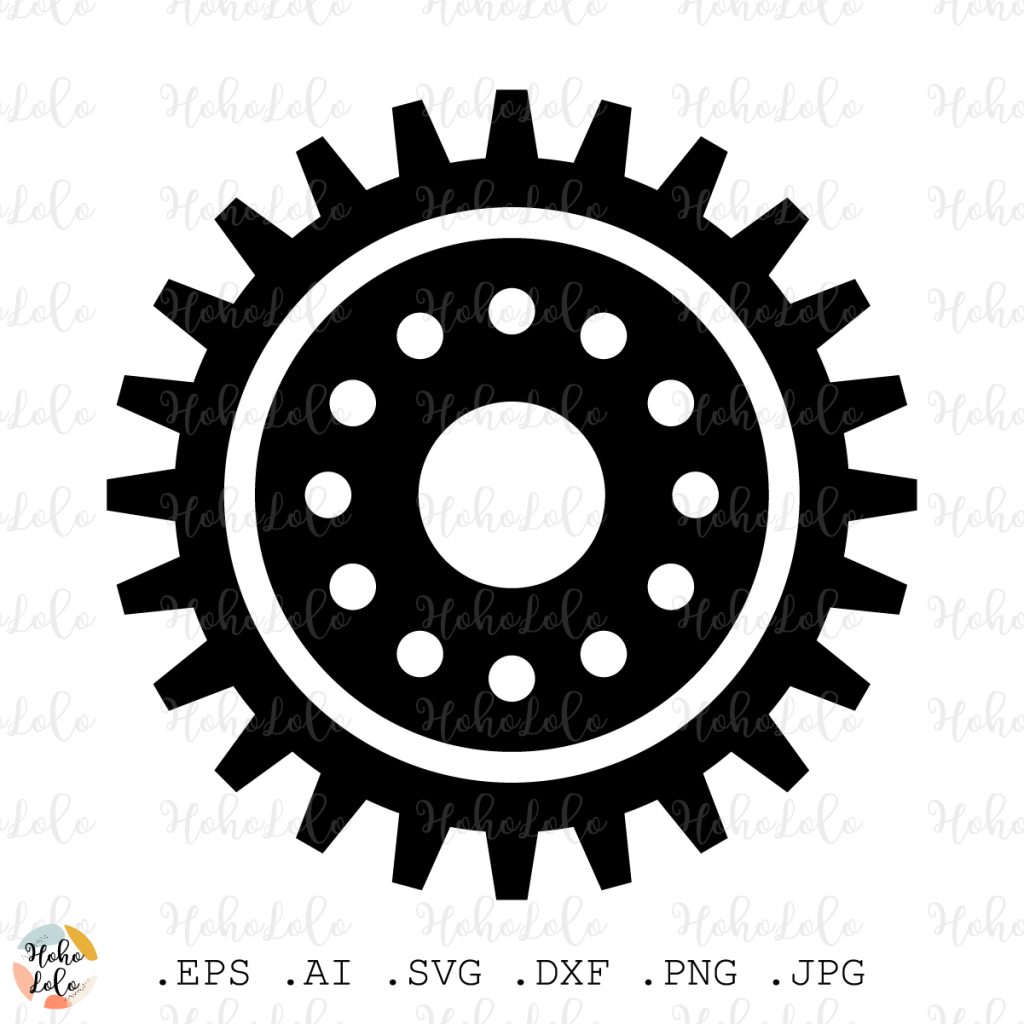 Gear Wheels Svg Cricut Silhouette Machine Clipart Png Dxf