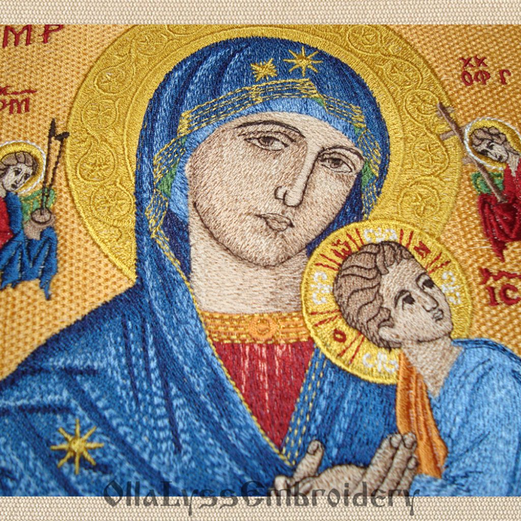 Our Lady of Perpetual Help 8x10 machine embroidery design