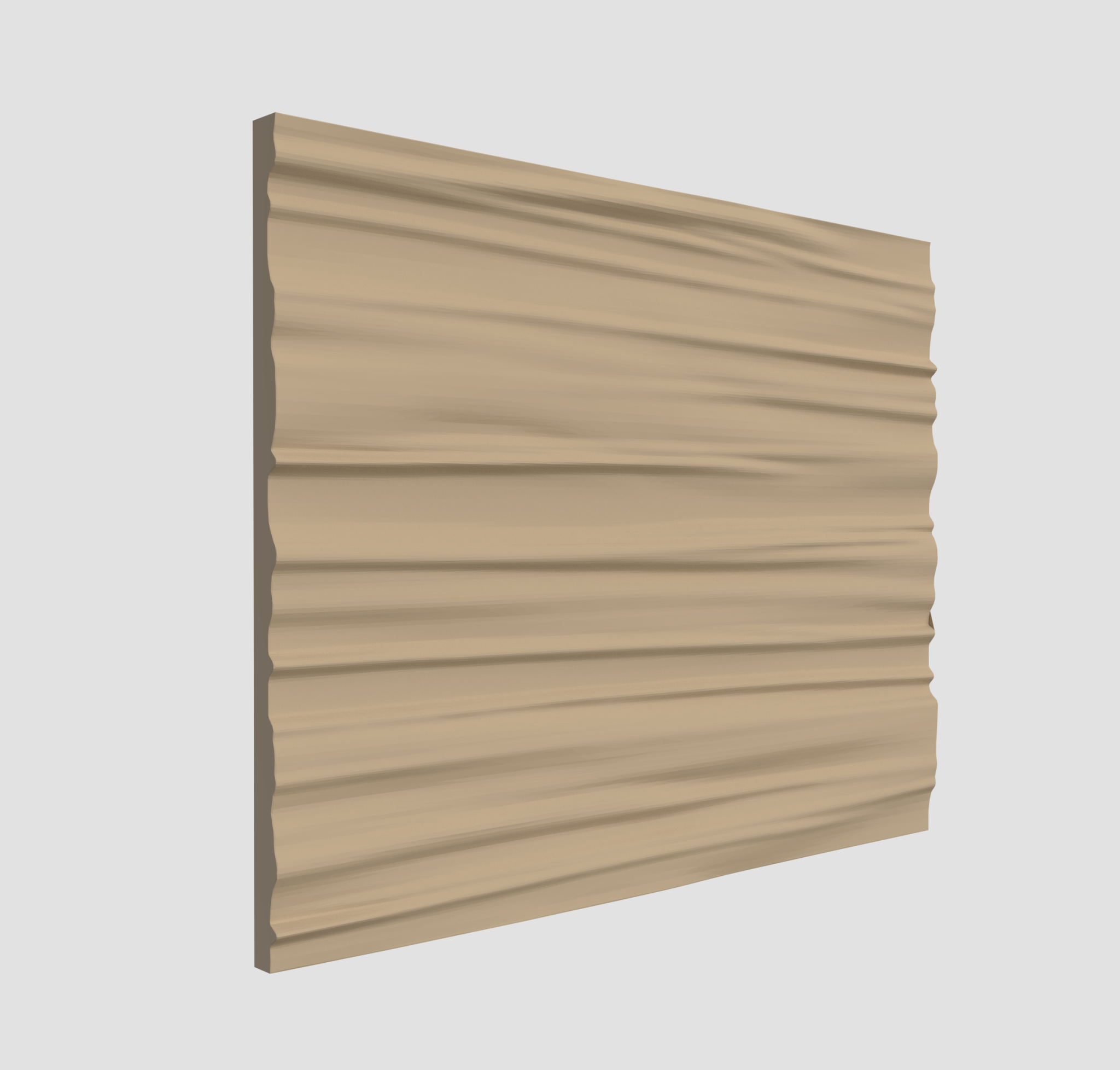 3d Model Stl Cnc Router File 3dprintable Wall Panel Waves