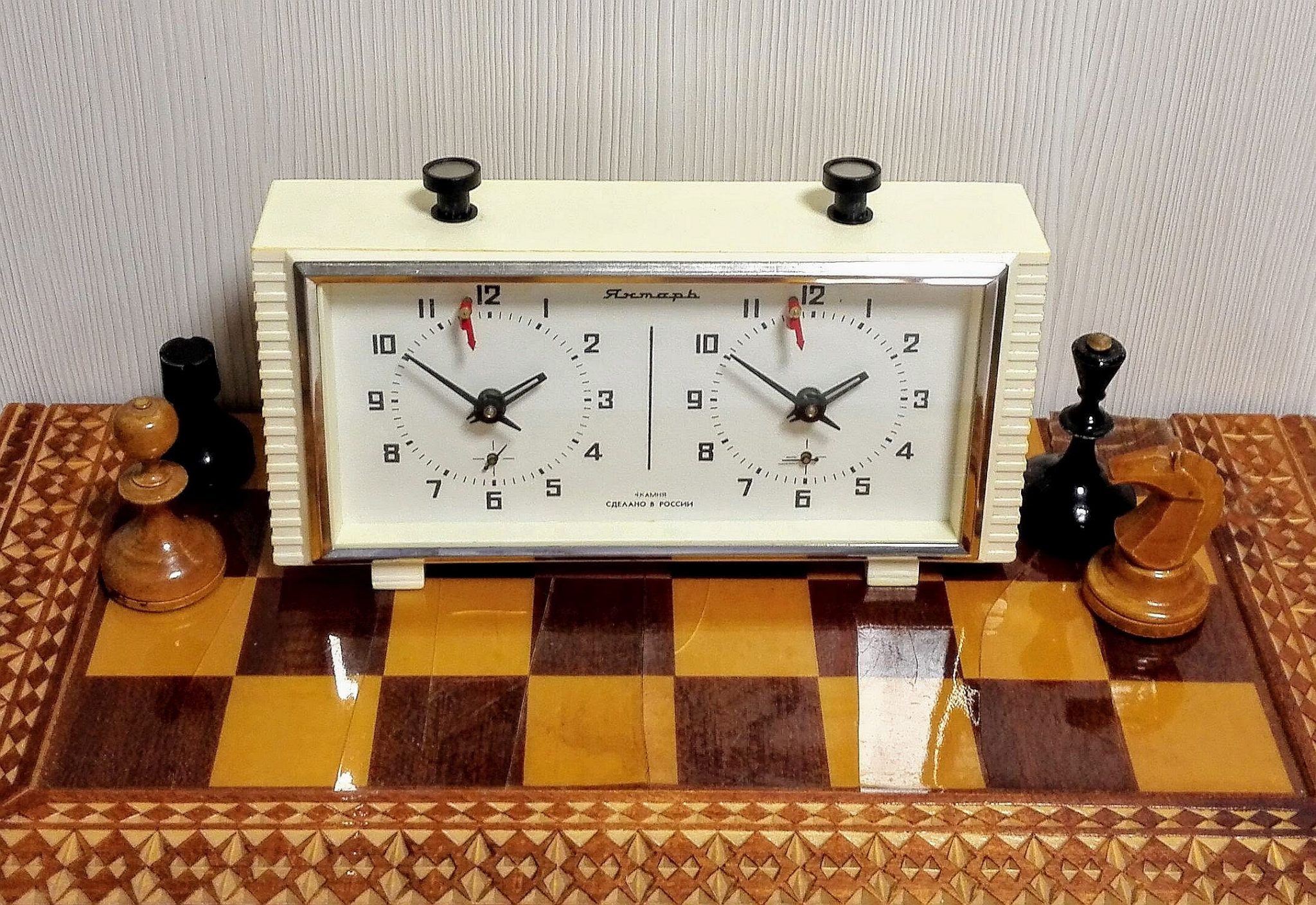 Antique Soviet Chess Clock Jantar.Old Mechanical Chess Clock