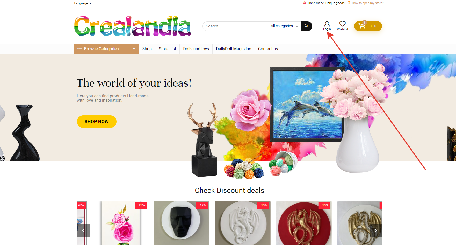 How to make a purchase? - Crealandia