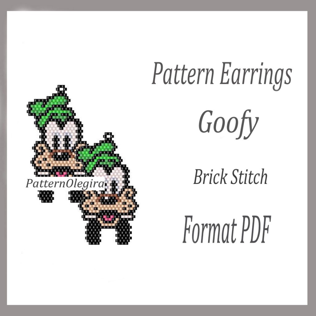 Goofy beading earrings patterns Olegirabeadpatterns