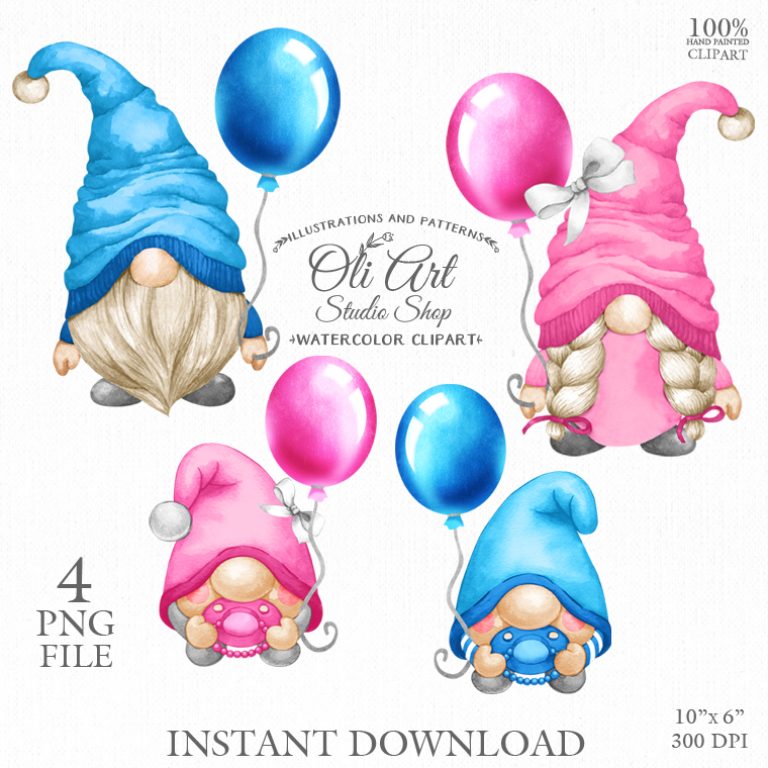 Baby gnome clipart. Digital clipart png, Cute characters - Crealandia