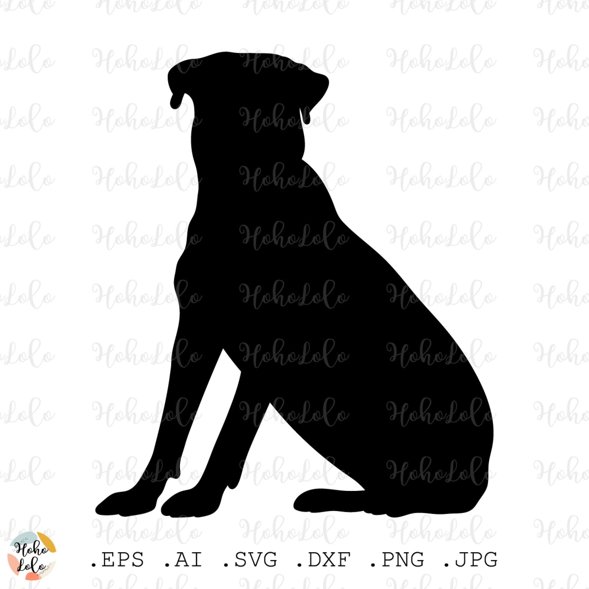 Rottweiler Svg Silhouette Stencil Templates Cricut file Png