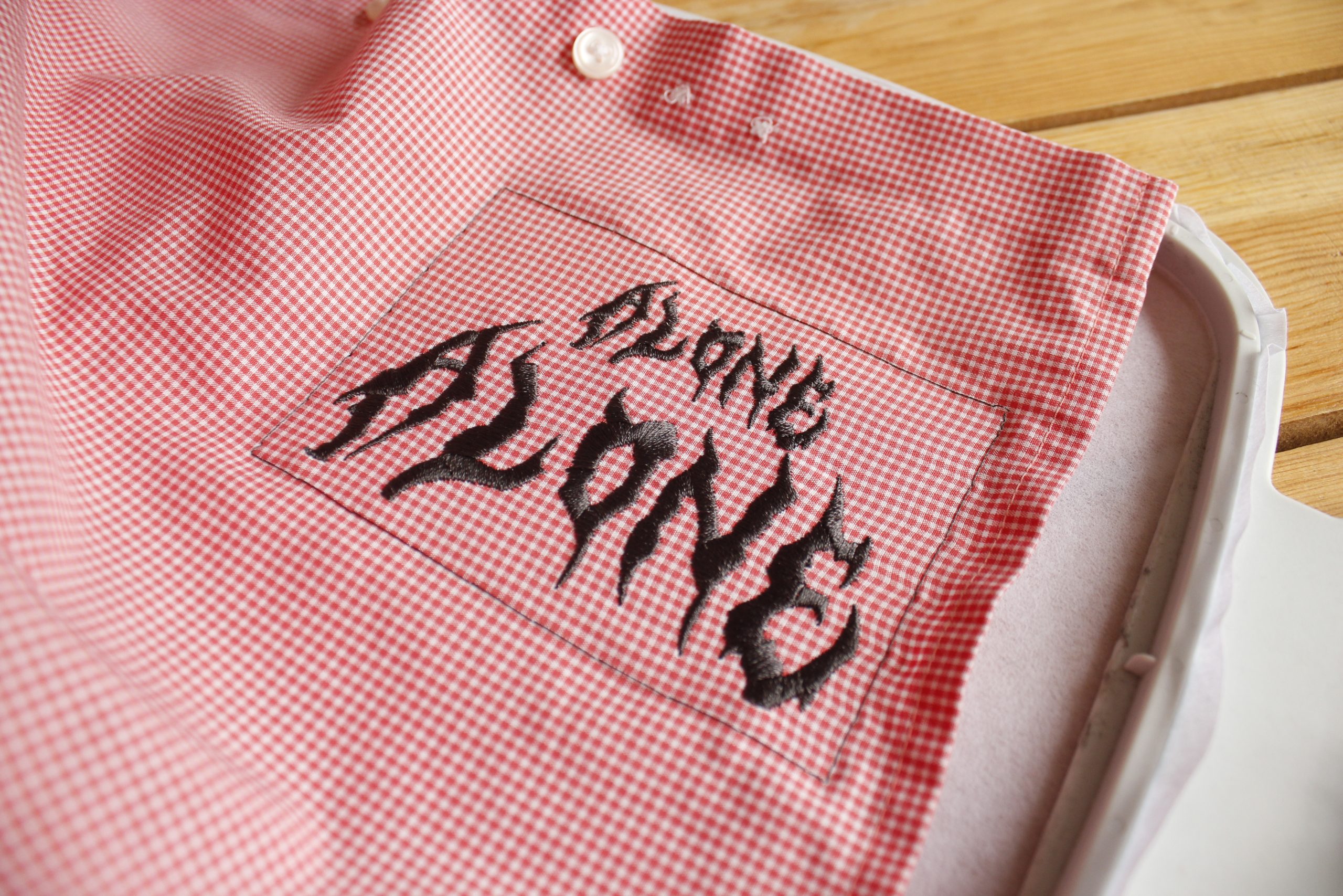 Alone Embroidery Design, sad loneliness font file dst pes, 4 size ...