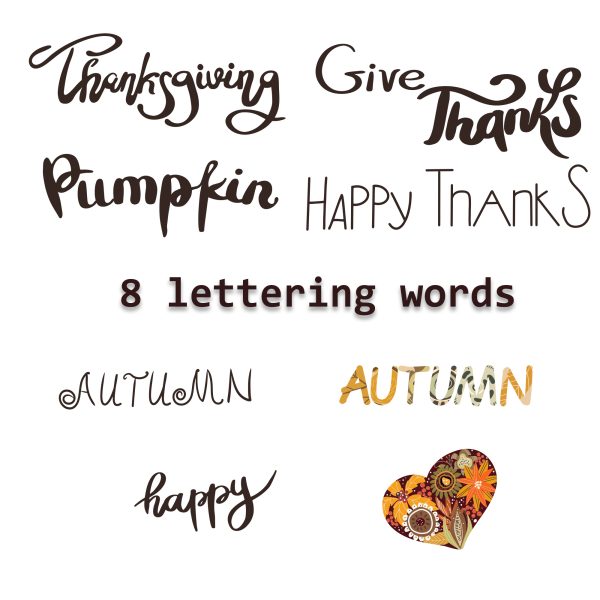 Thanksgiving Frames borders vector Autumn animals clipart