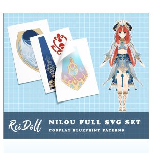 GENSHIN IMPACT HuTao Full Vector SVG Digital Patterns Pack