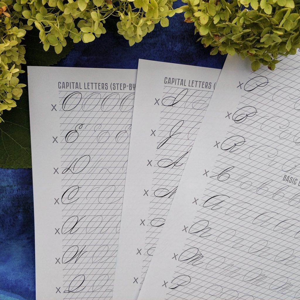 Spencerian Capital letters for Beginners 5mm - Crealandia
