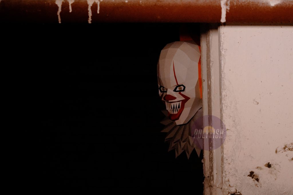 DIY Pennywise 2019 3D model template Papercraft PDF - Crealandia
