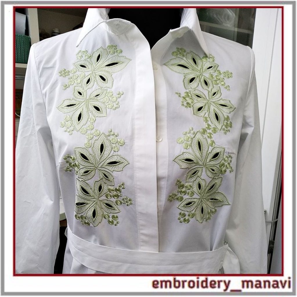 In the hoop Cutwork Flowers. Embroidery designs.