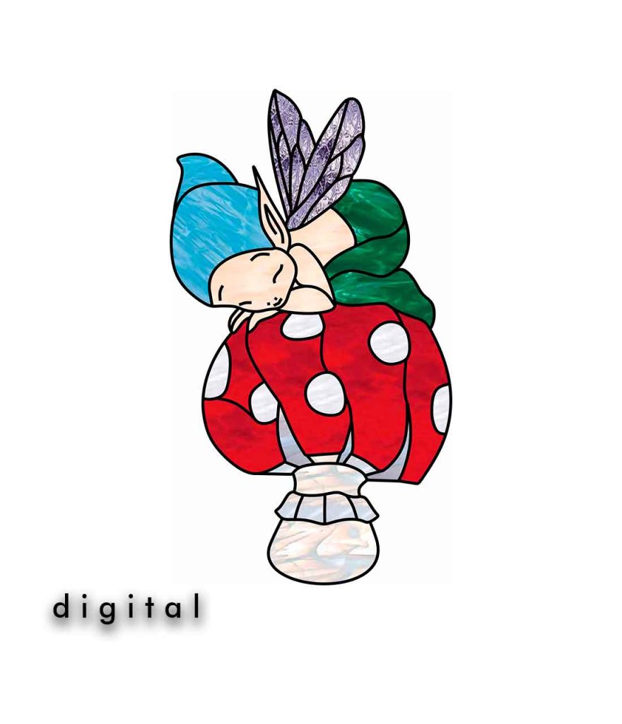 Elf Stained Glass Pattern - Crealandia