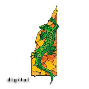 Two Cardinal Stained Glass Pattern - Crealandia