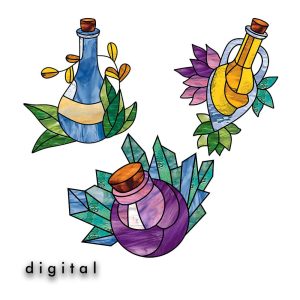 Elf Stained Glass Pattern - Crealandia