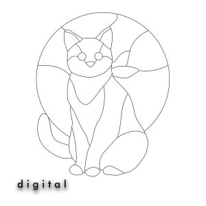 Cute Rabbits Stained Glass Pattern - Crealandia