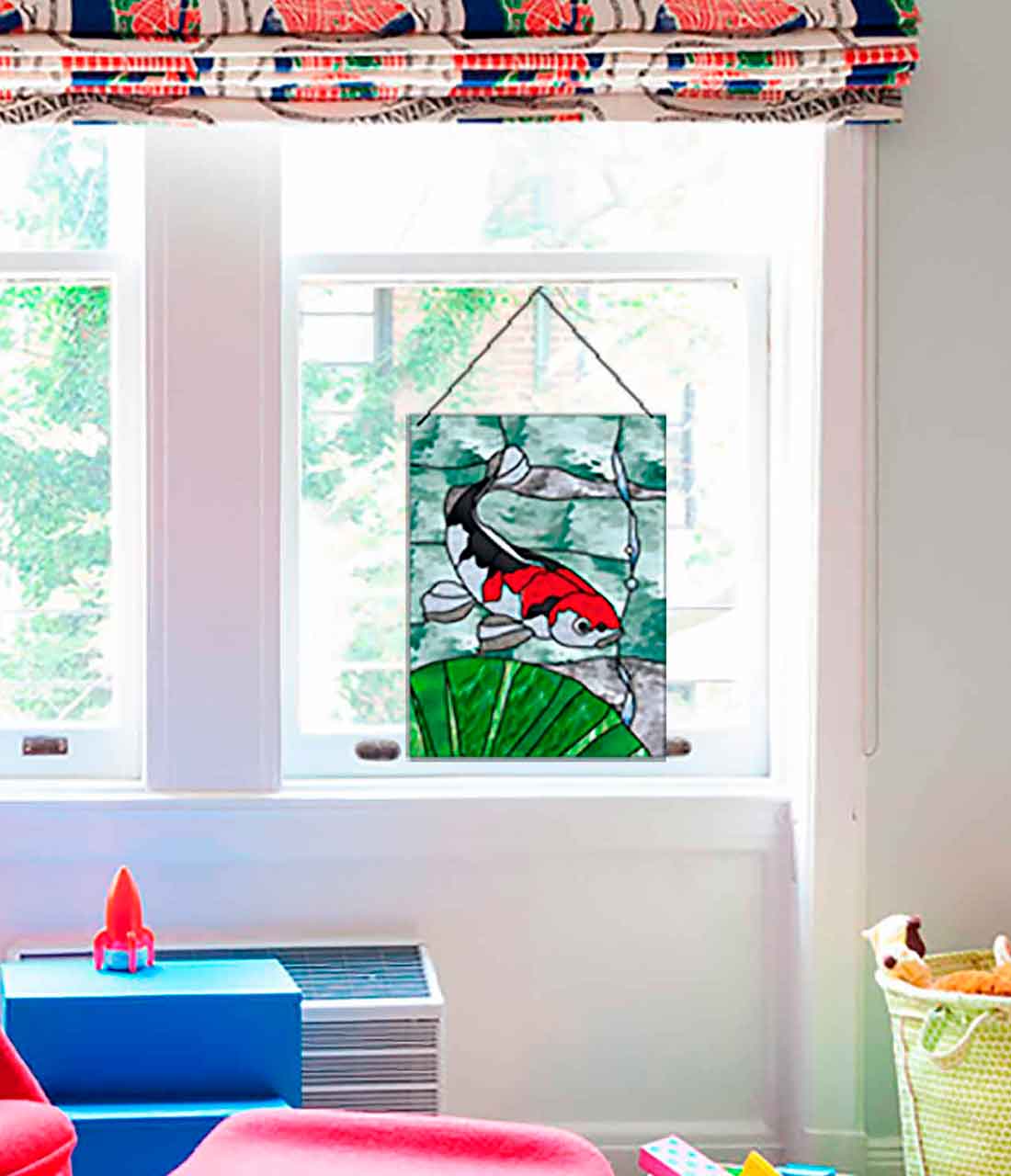 Koi Fish Stained Glass Pattern - Crealandia