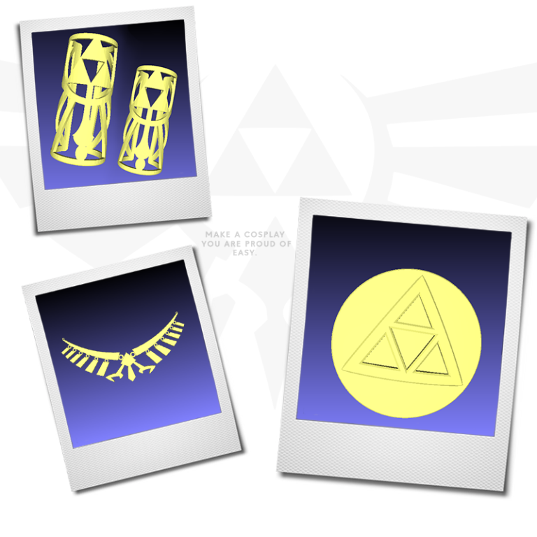 LEGEND OF ZELDA 3d model for cosplay accessories set for print