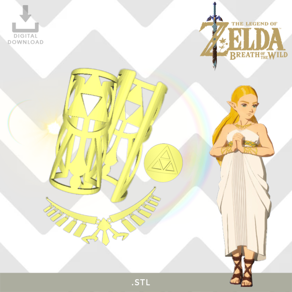 LEGEND OF ZELDA 3d model for cosplay accessories set for print