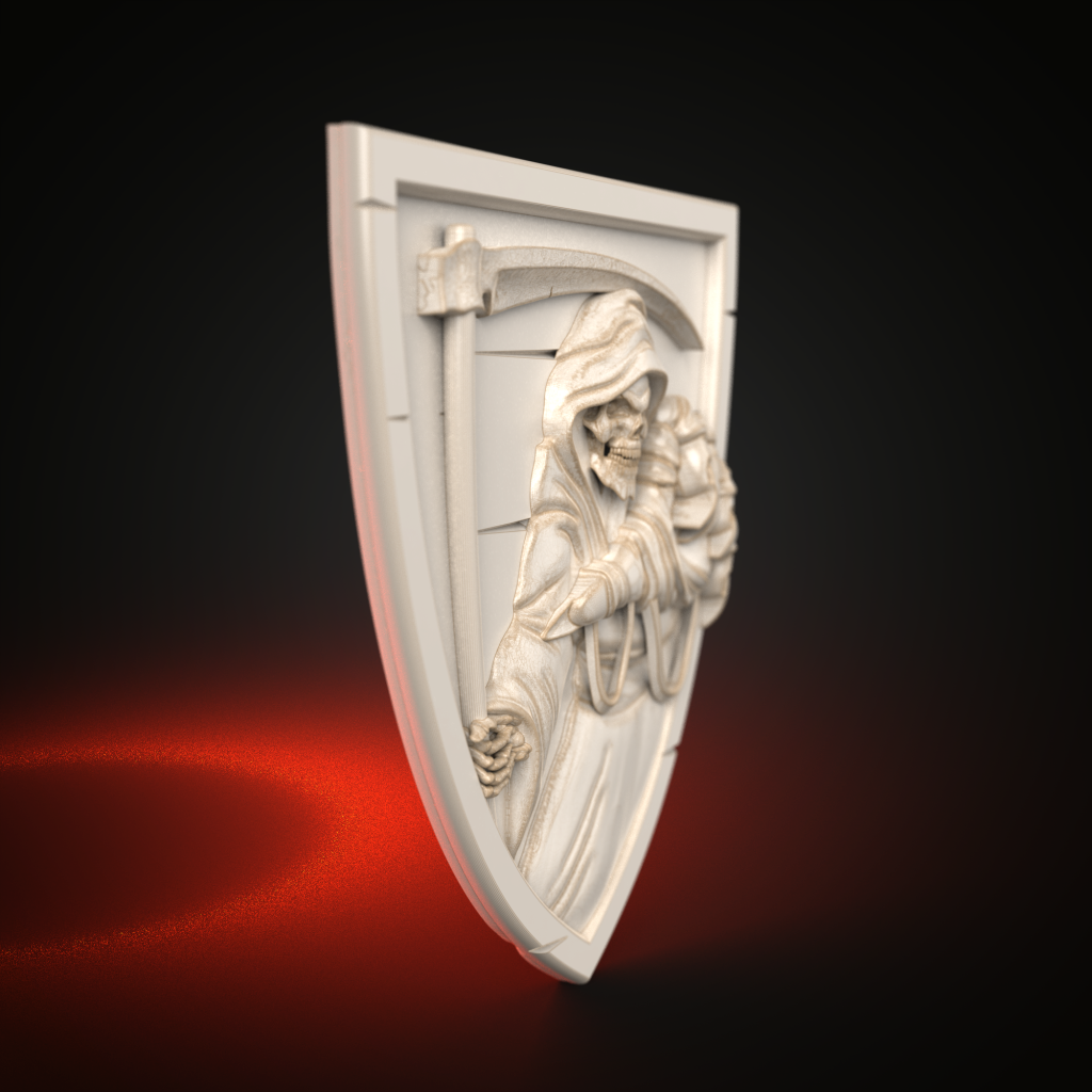 3D Model STL CNC Router file 3dprintable Skeleton Reaper