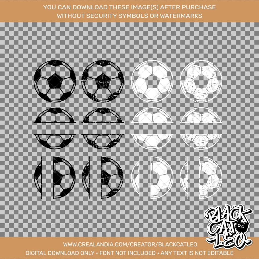 Soccer svg bundle. Split Soccer ball svg. Split football svg