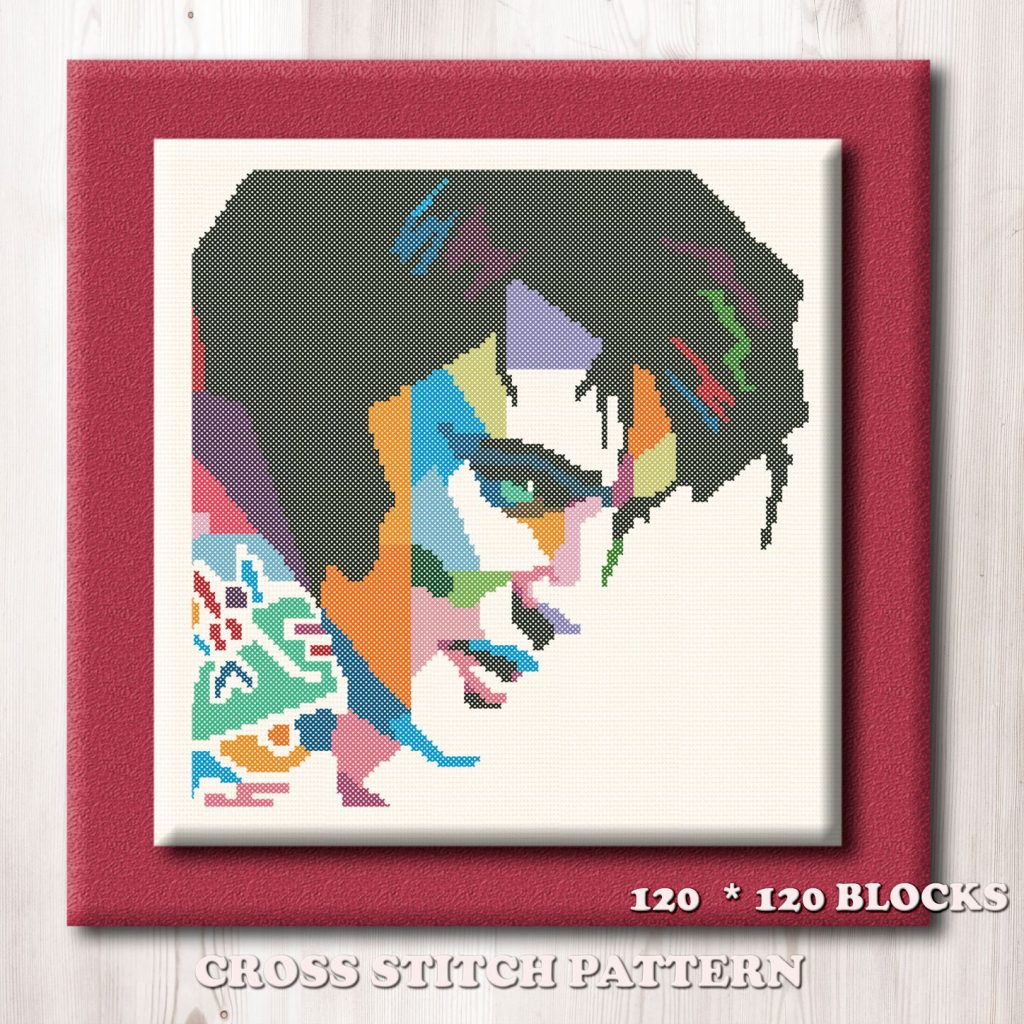 Elvis cross stitch pattern 01-647-cross - Crealandia