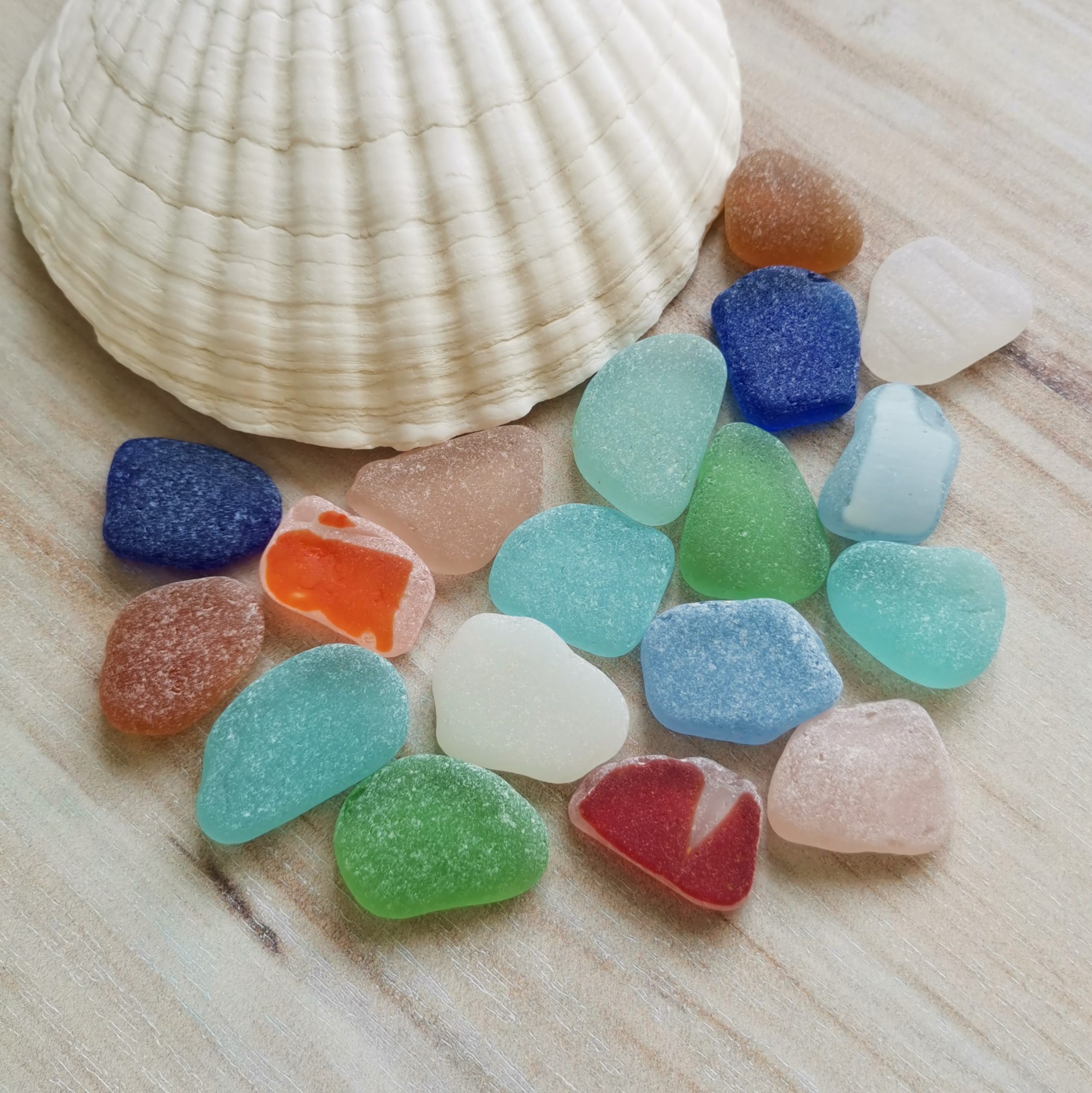 Sea glass set A108 beautiful new sea glass
