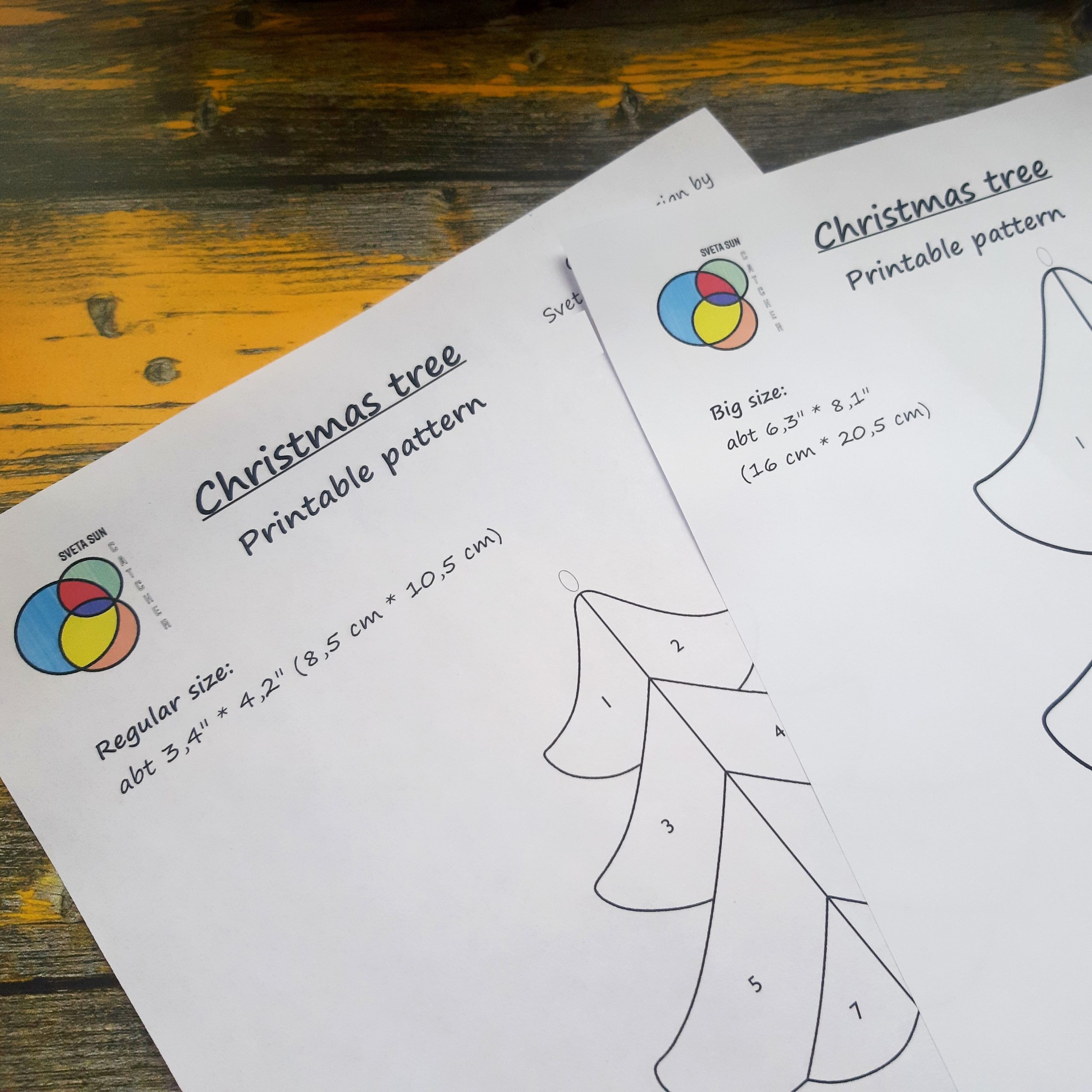 Stained Glass Pattern Christmass Tree