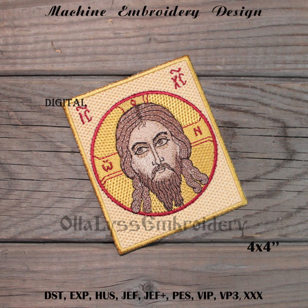 The Holy Face of Jesus Christ embroidery design