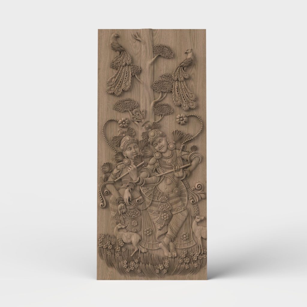 3d Model Stl Cnc Router File 3dprintable Indian Panel