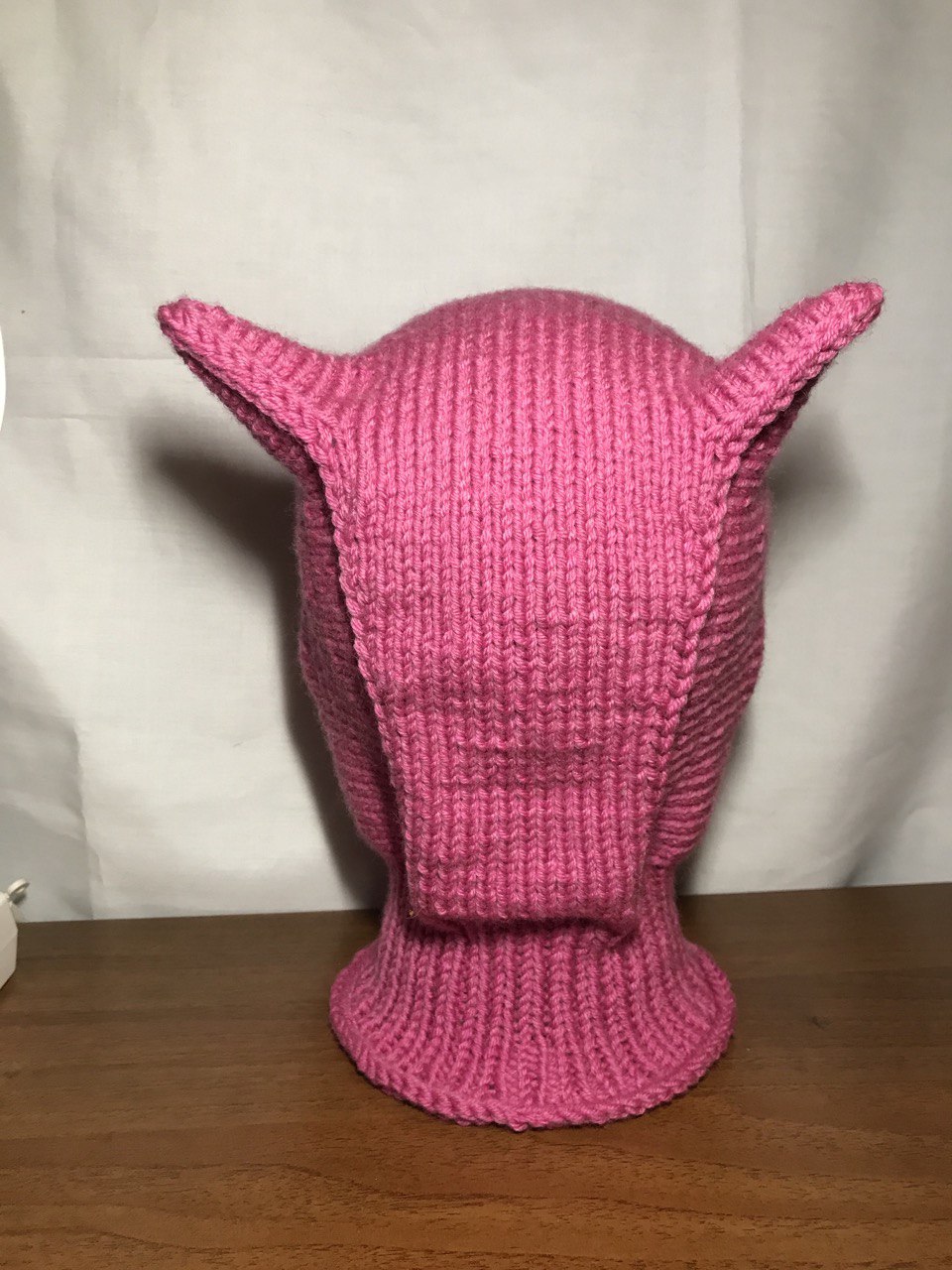 Adult Cat balaclava hat Knitted cat hood Cat ear hat - Crealandia