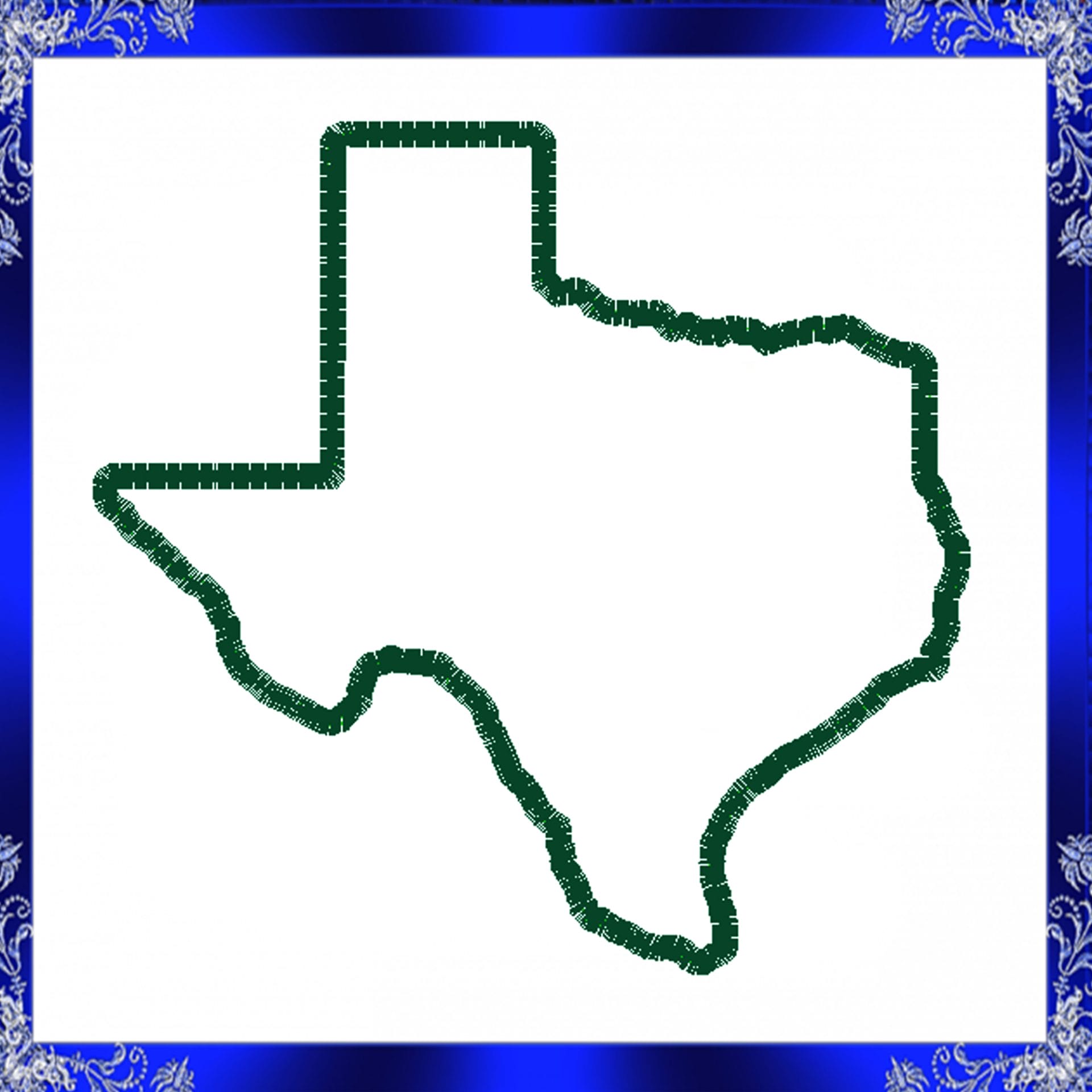 Texas applique embroidery design Texas State of America Texas - Crealandia