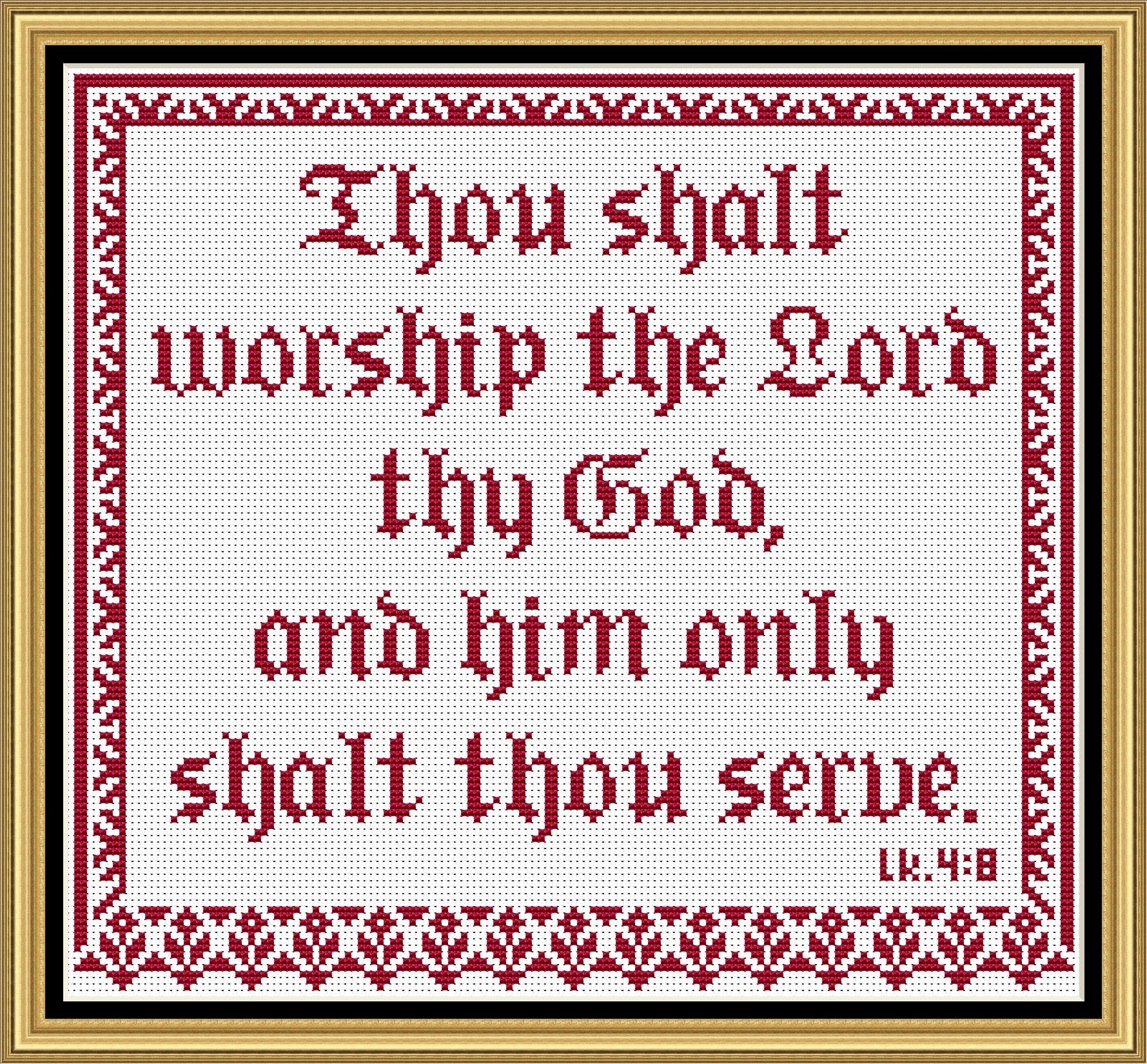 Cross stitch pattern Bible Verses sampler - Crealandia