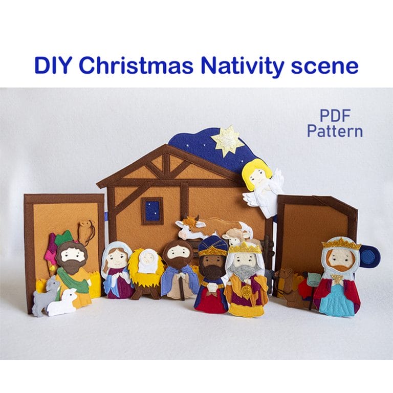 Felt Nativity scene for kids