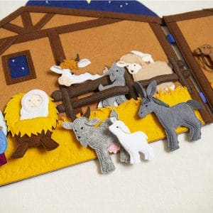 Felt Nativity scene for kids