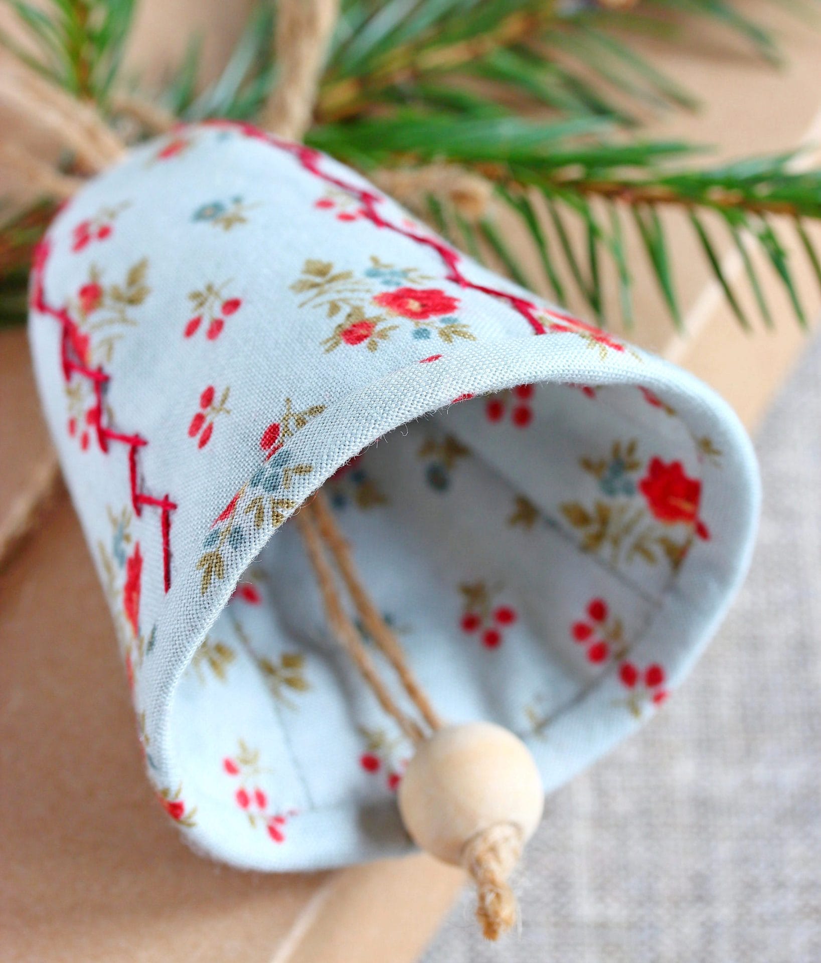 PDF Christmas Bell Ornament Sewing Pattern - Crealandia