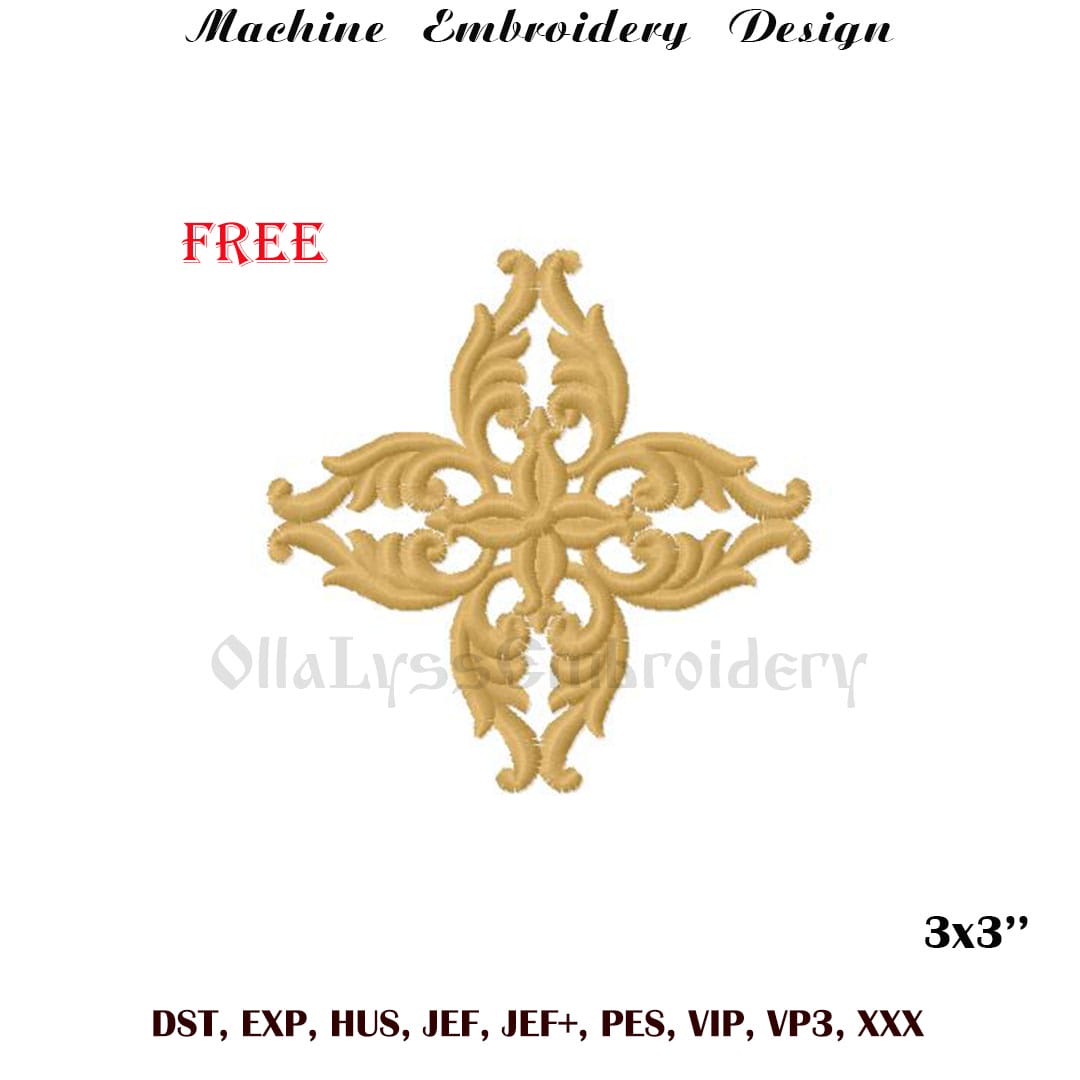 Cross 4 free embroidery design