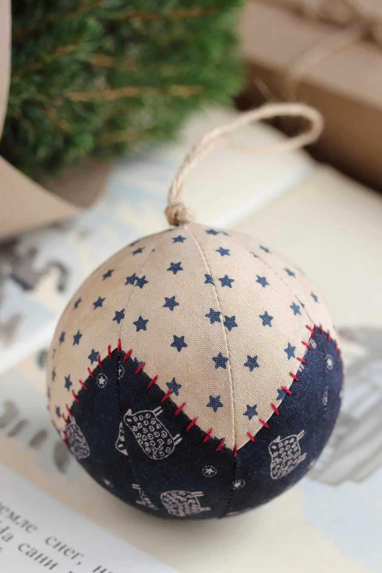 PDF Three Christmas Balls Ornaments Sewing Pattern - Crealandia